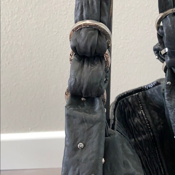 Kippys | Bags | Extra Large Kippys Swarovski Leather Black Bag | Poshmark